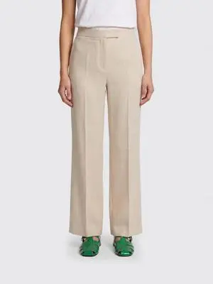 Max Mara Attinia Wool Palazzo Trousers - Cream