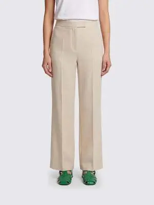 Max Mara Attinia Wool Palazzo Trousers - Cream