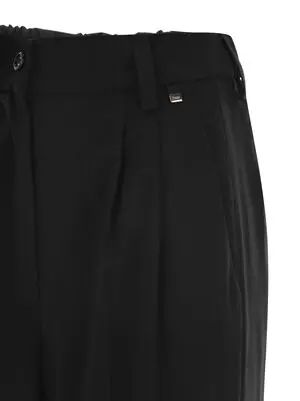 Herno Soft Wool Cargo Pants - Black