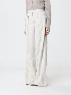 Max Mara Striped Cotton Palazzo Trousers