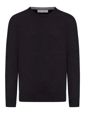 Brunello Cucinelli Essential Cashmere Sweater - Black