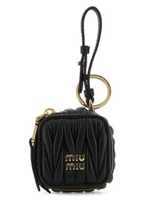 Miu Miu Quilted Leather Charm - Multicolor