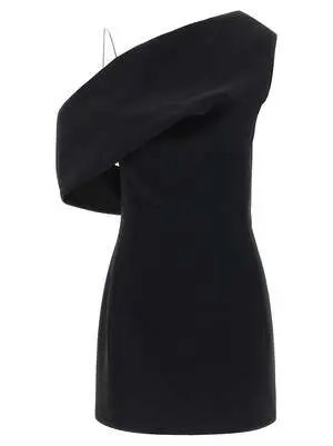 Jacquemus Asymmetrical Draped Minidress