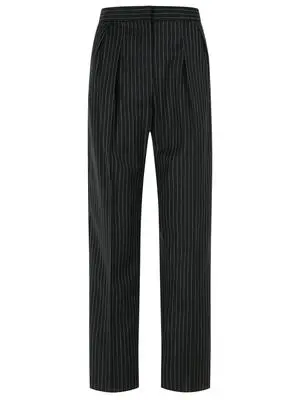 Max Mara Esamo Carrot' Virgin Wool Tela Pants - Black