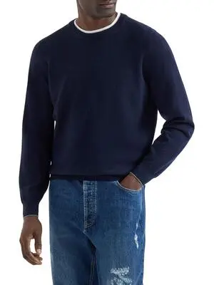Brunello Cucinelli Essential Crew Neck Cashmere Sweater