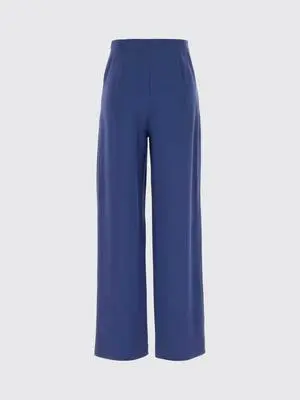 Max Mara Silk Palazzo Trousers - Blue