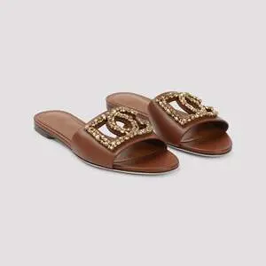 Dolce & Gabbana Crystal Slide Sandals - Multicolor