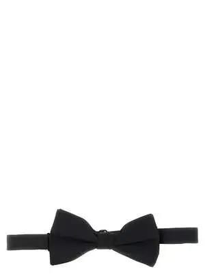 Valentino Garavani Silk Satin Bow Tie - Black