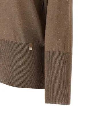 Herno Lamé And Sequin Yarn Sweater