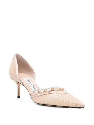 JIMMY CHOO Aurelie Glittered Pumps