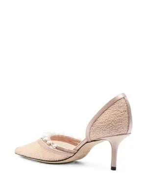JIMMY CHOO Aurelie Glittered Pumps