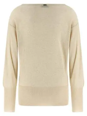 Herno Lamé And Sequin Yarn Sweater