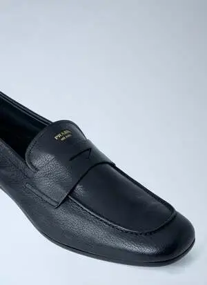 Prada Leather Loafers - Black