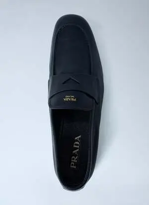Prada Leather Loafers - Black
