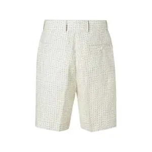 Fendi Tailored Linen Blend Trousers - Cream