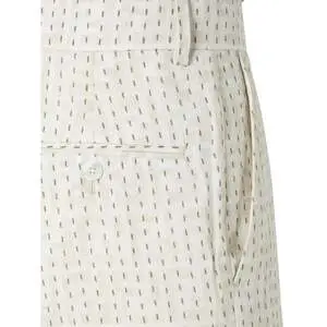 Fendi Tailored Linen Blend Trousers - Cream