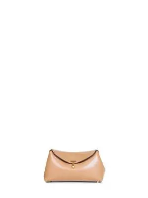 TOTEME Camel Mini T-lock Clutch Bag