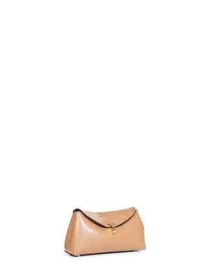TOTEME Camel Mini T-lock Clutch Bag
