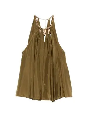 Zimmermann Mahon Silk Halterneck Top - Multicolor