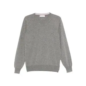 Brunello Cucinelli Cashmere Crew Neck Pullover - Gray