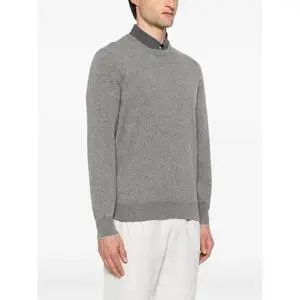 Brunello Cucinelli Cashmere Crew Neck Pullover - Gray