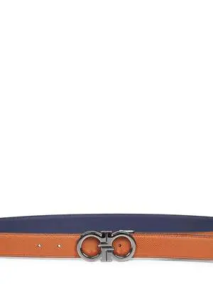 FERRAGAMO Two-tone Gancini Reversible Belt