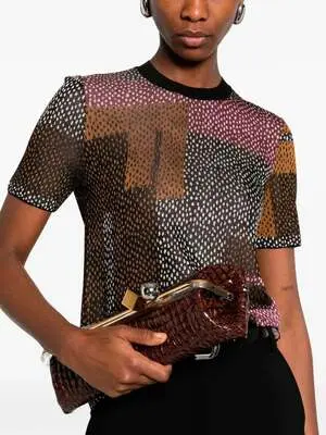 Fendi Short-sleeved Viscose Sweater - Multicolor