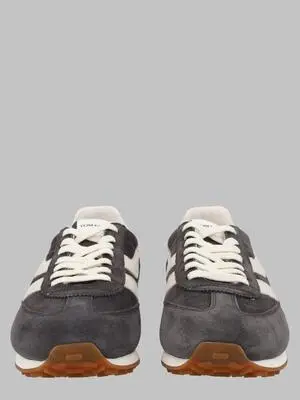 TOM FORD Tom Ford Men Sneaker Mick In Pelle Scamosciata Gray