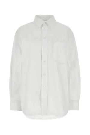 Bottega Veneta Cotton Oxford Shirt - White