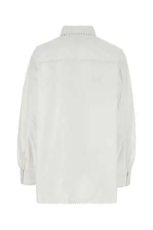 Bottega Veneta Cotton Oxford Shirt - White