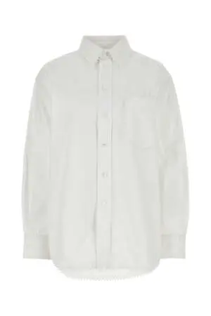Bottega Veneta Cotton Oxford Shirt - White