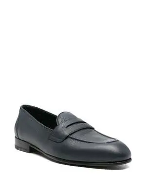 Brioni Appia Leather Penny Loafers