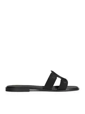 Celine Triomphe Suede Mule - Black