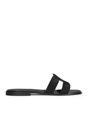 Celine Triomphe Suede Mule - Black