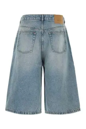 AMI Paris Denim Bermuda Shorts - Blue