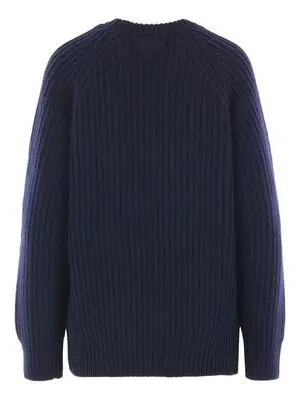 Prada Ribbed-knit Safety-pin Sweater
