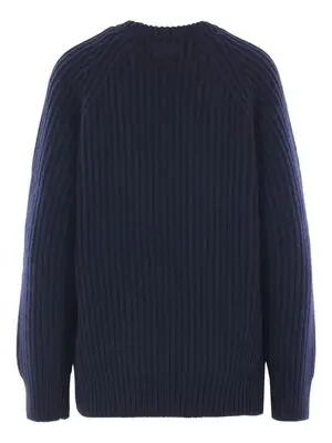 Prada Ribbed-knit Safety-pin Pullover