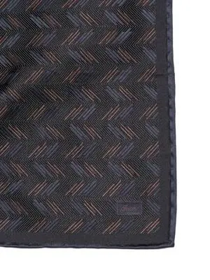 Brioni Printed Pocket Square - Multicolor