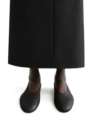 TOTEME Nappa Slip Ballet Flat - Black
