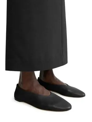 TOTEME Nappa Slip Ballet Flat - Black
