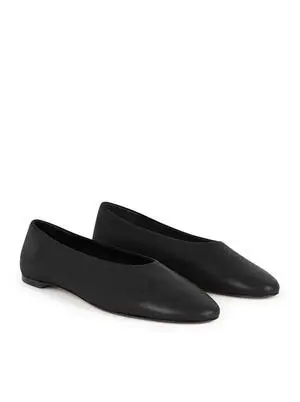 TOTEME Nappa Slip Ballet Flat - Black