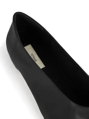TOTEME Nappa Slip Ballet Flat - Black