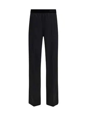 TOM FORD Stretch Silk Satin Pants - Black