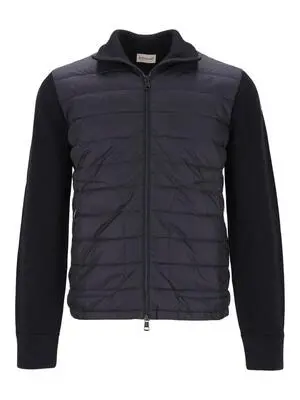 Moncler Quilted Zipped Jacket - Blue