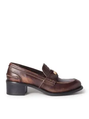 Miu Miu Deco Calfskin Loafers - Multicolor