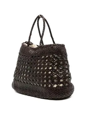 Dragon Diffusion Woven Leather Tote Bag - Multicolor