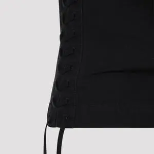 Balenciaga Lace-up Tank Top - Black