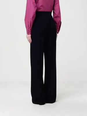 Max Mara Attinia Wool Palazzo Trousers - Blue
