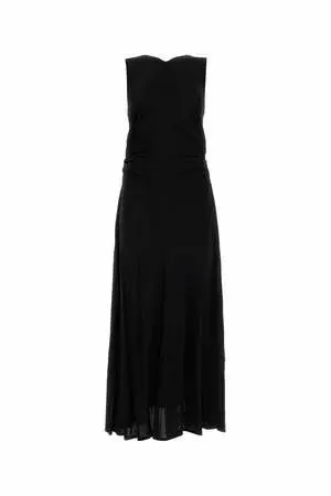 Bottega Veneta Jersey Long Dress - Black