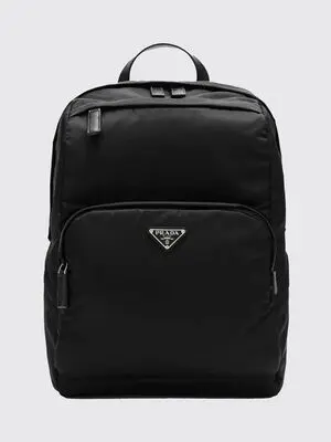 Prada Backpack In Re-nylon With Logo - Black